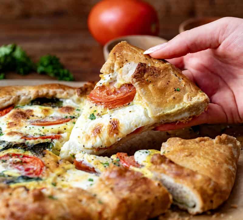 Caprese Galette - I Am Homesteader