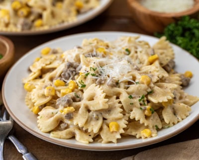 Creamy Ranch Beef Pasta - I Am Homesteader