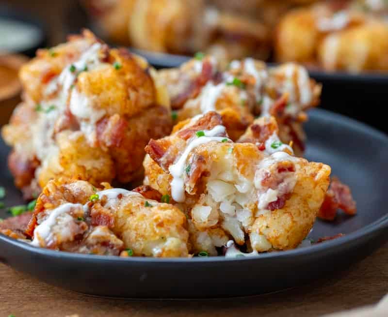 Bacon Cheddar Tater Tot Bites - I Am Homesteader