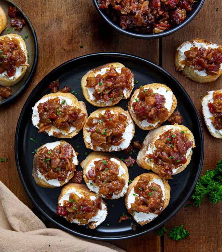 Bacon Jam Crostini - I Am Homesteader