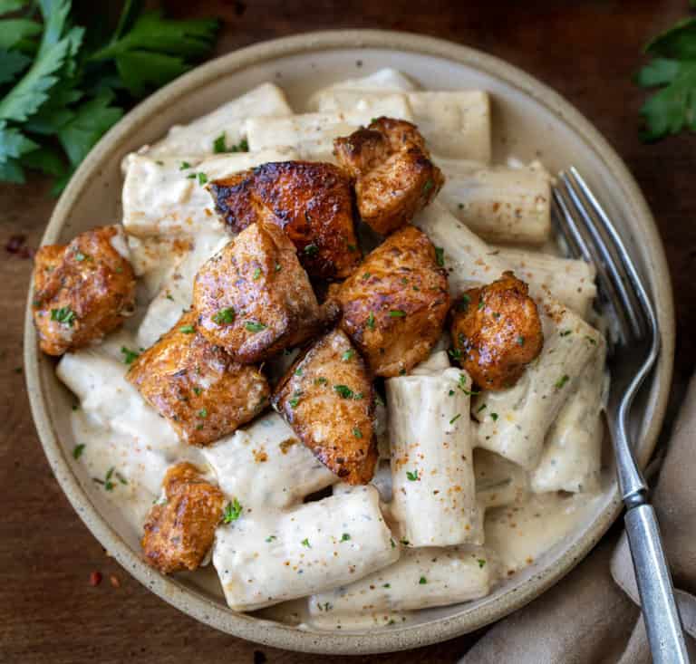 Cajun Salmon Rigatoni - I Am Homesteader