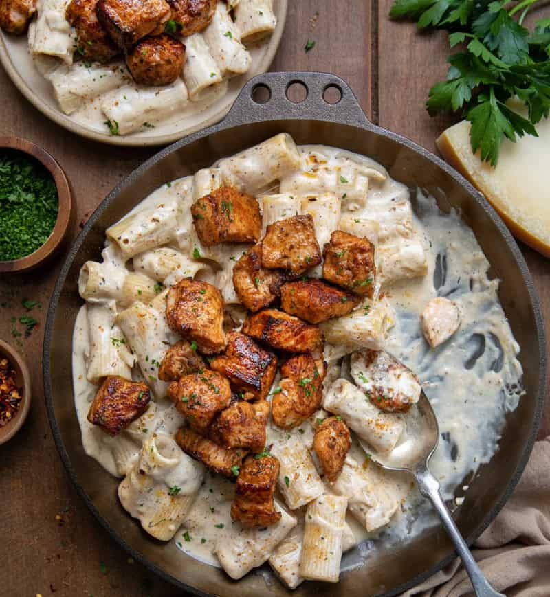 Cajun Salmon Rigatoni - I Am Homesteader