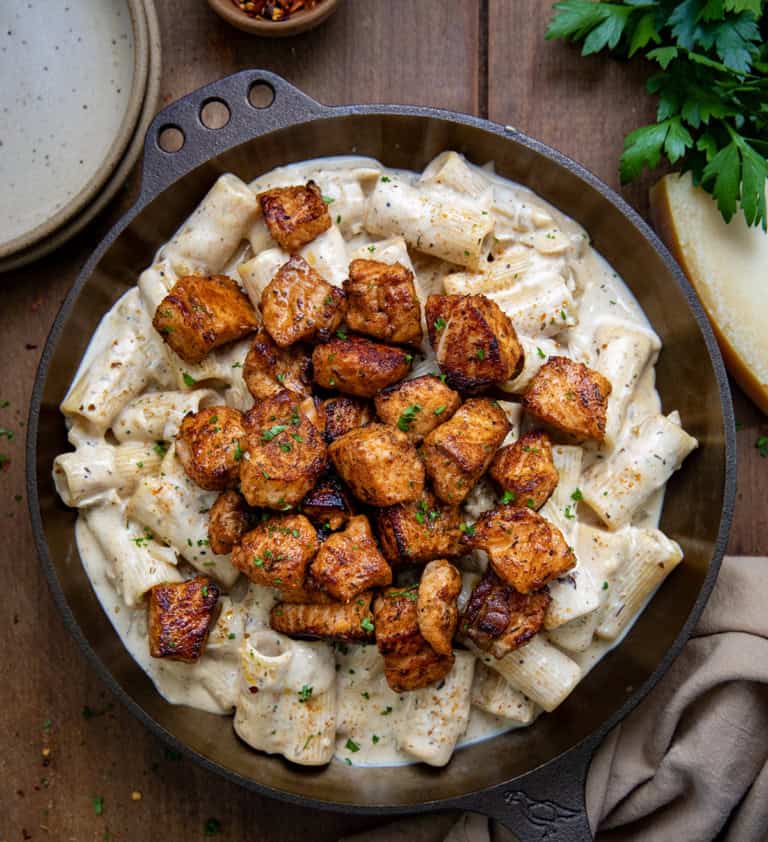 Cajun Salmon Rigatoni - I Am Homesteader