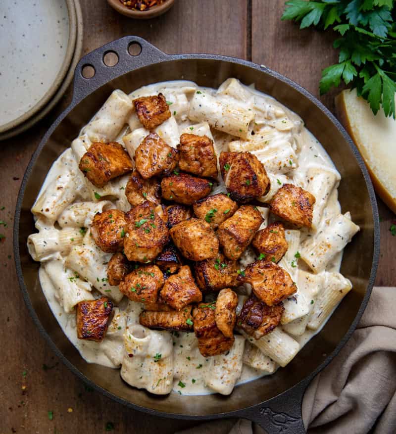 Cajun Salmon Rigatoni - I Am Homesteader