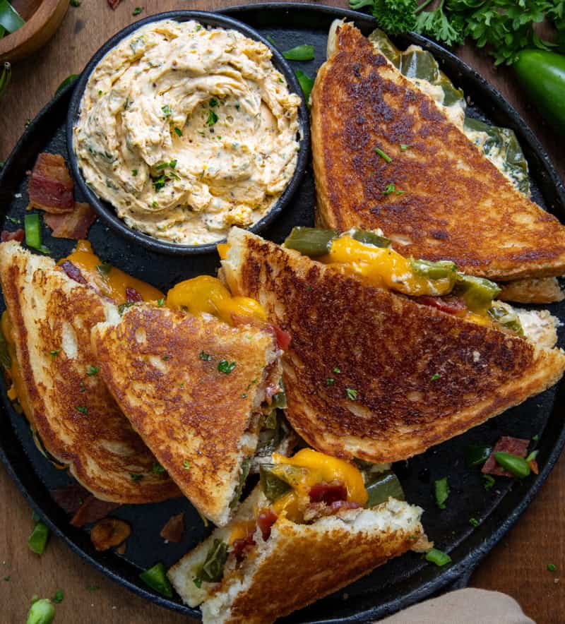 Cowboy Jalapeño Popper Grilled Cheese - I Am Homesteader