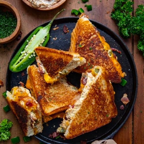 Cowboy Jalapeño Popper Grilled Cheese - I Am Homesteader