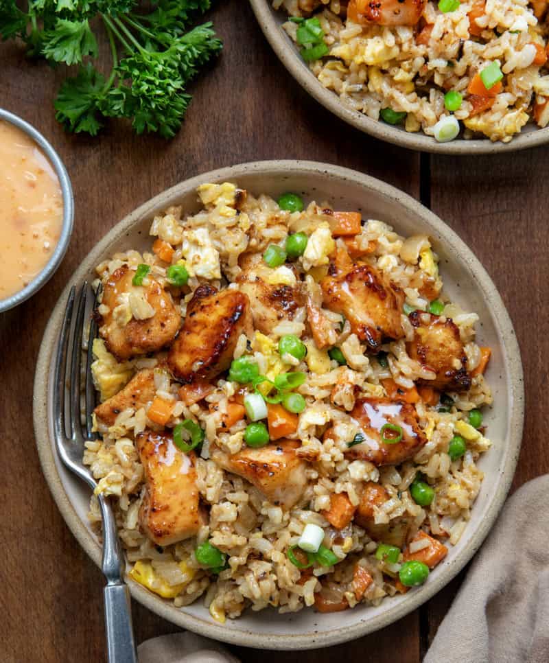 Bang Bang Chicken Fried Rice - I Am Homesteader