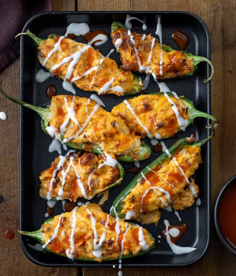 Buffalo Chicken Jalapeño Poppers - I Am Homesteader