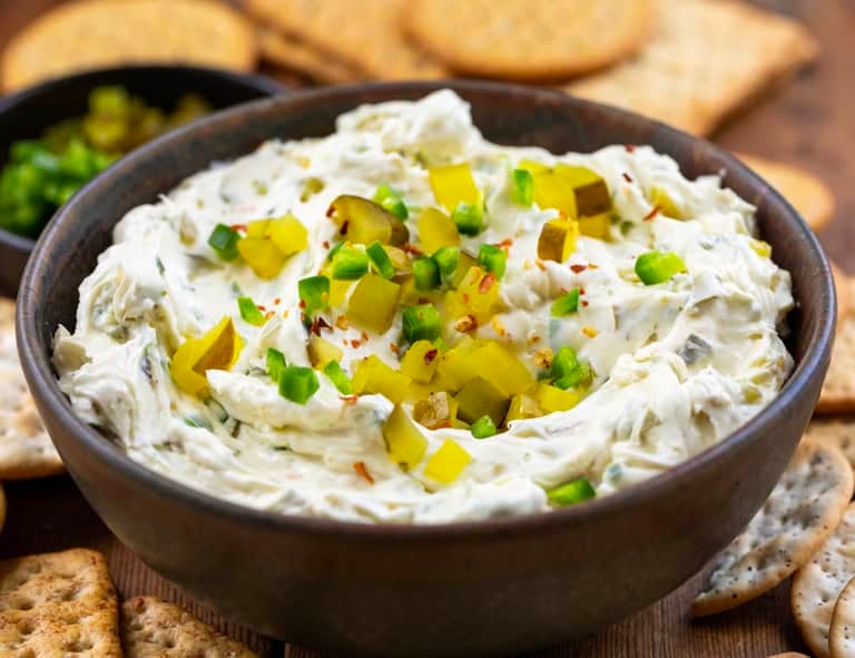 Spicy Dill Pickle Dip - I Am Homesteader