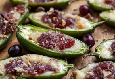 Cranberry Brie Jalapeño Poppers - I Am Homesteader