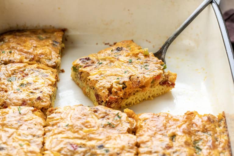Western Omelette Breakfast Bake - I Am Homesteader
