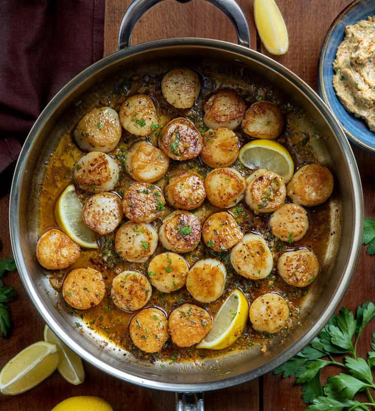 Cowboy Butter Scallops - I Am Homesteader