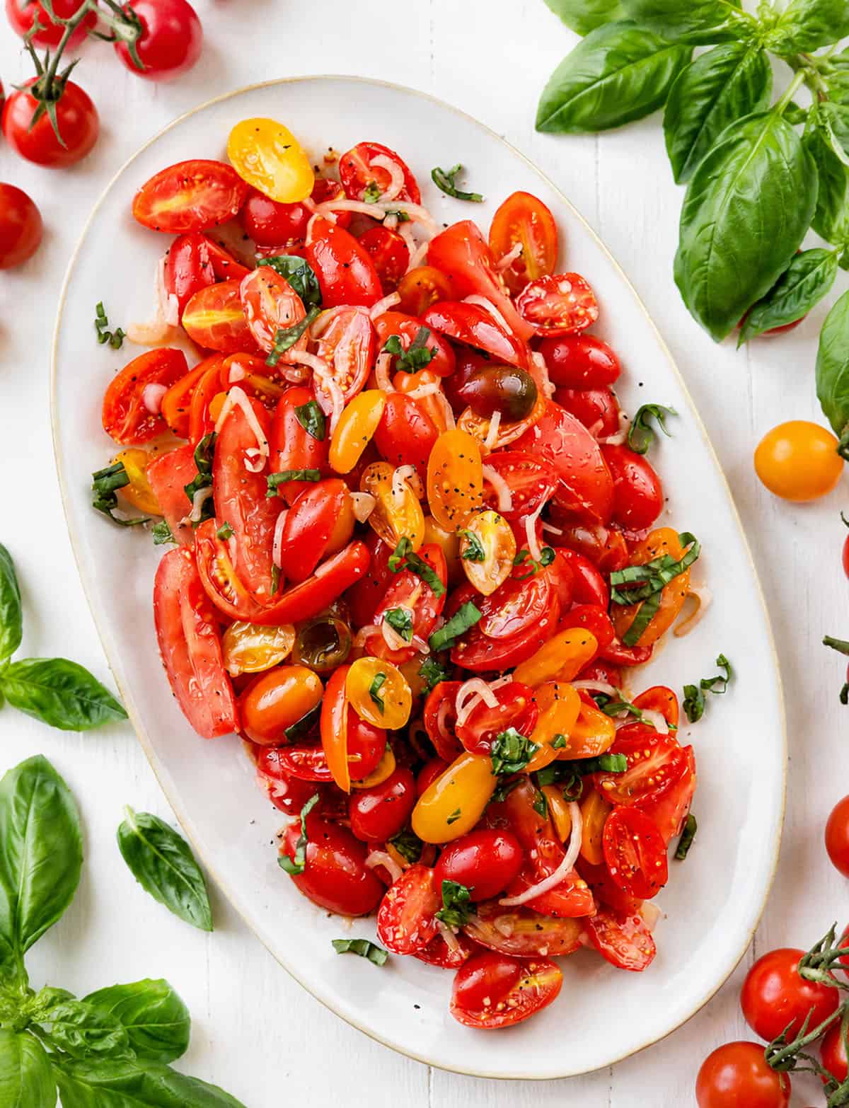 Simple Tomato Salad - I Am Homesteader